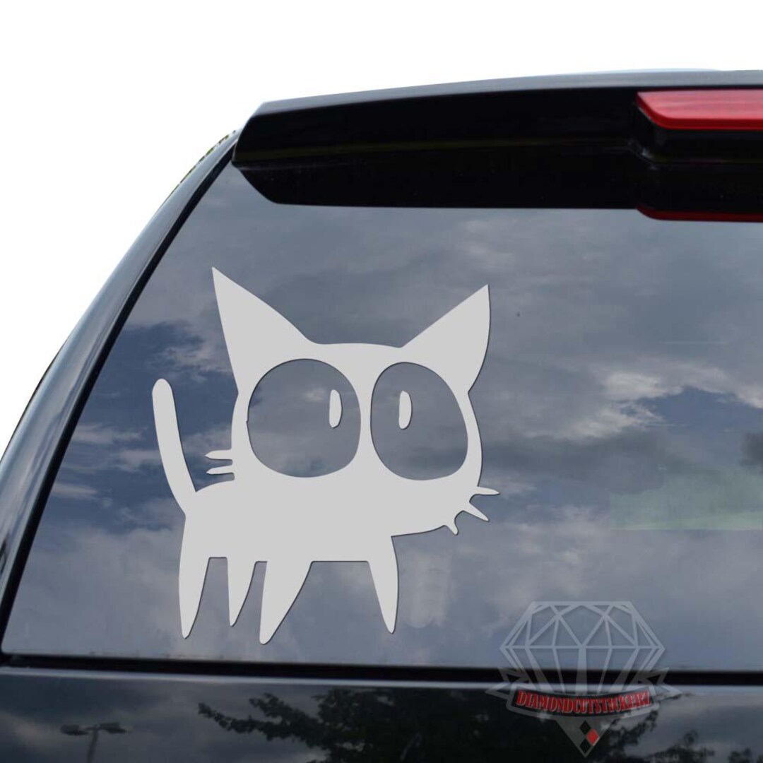 Cute Cat Big Eyes Kitten Kitty Pet Animal Sticker Decal for Car Truck ...