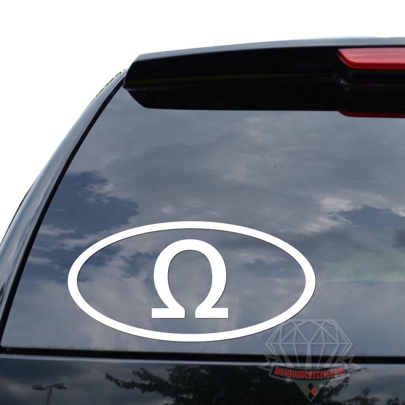 Omega Greek Latin Alphabet Letter Symbol Sticker Decal for Car Truck ...