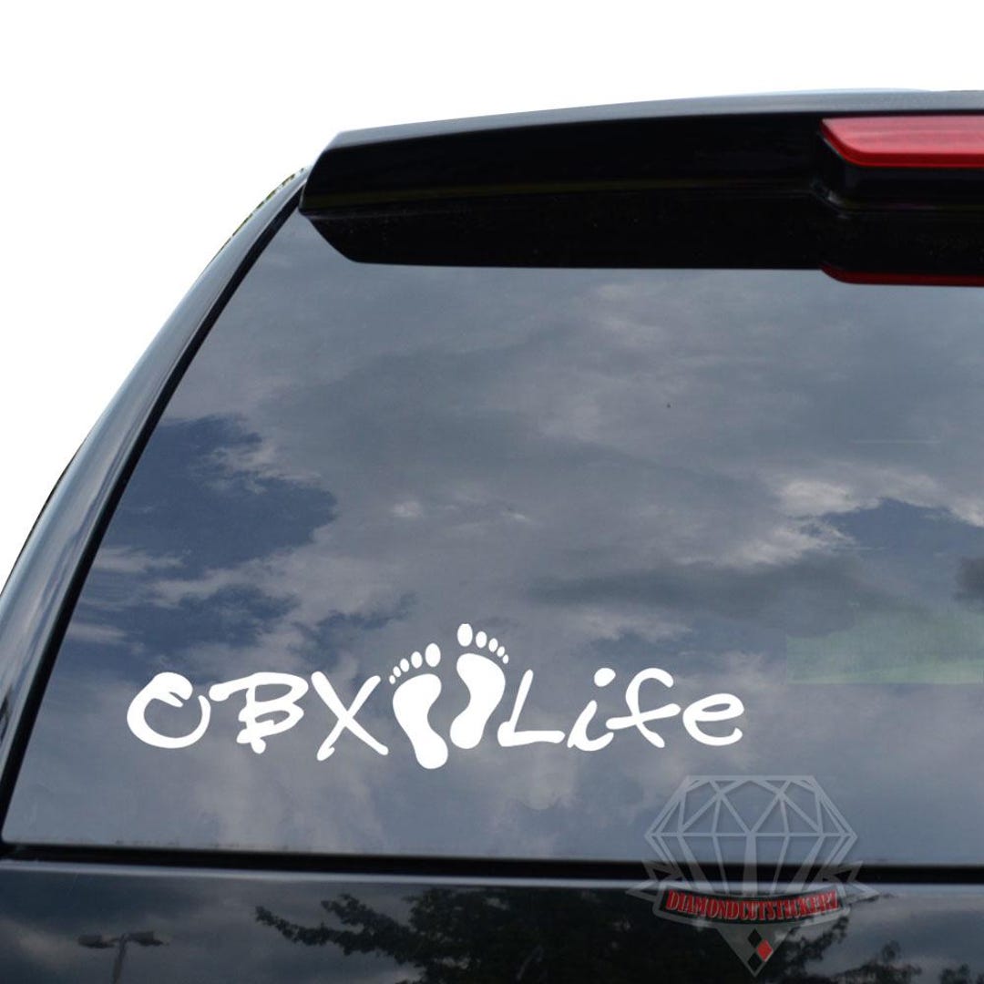 OBX Life Footprint Beach Outer Banks North Carolina Sticker Decal for ...