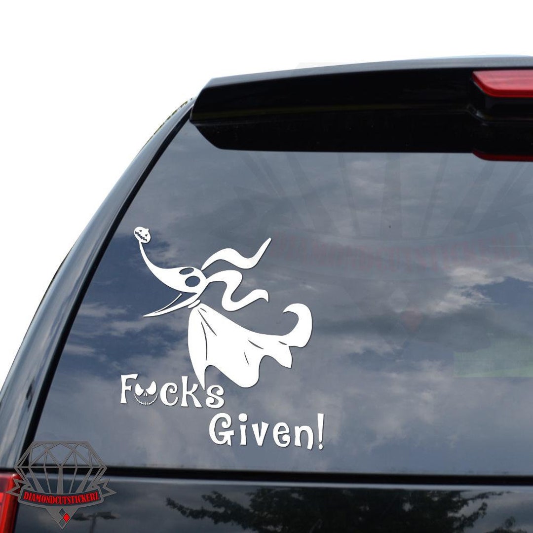 Eff Given Zero Dog Halloween Nightmare Christmas Sticker Decal for Car ...