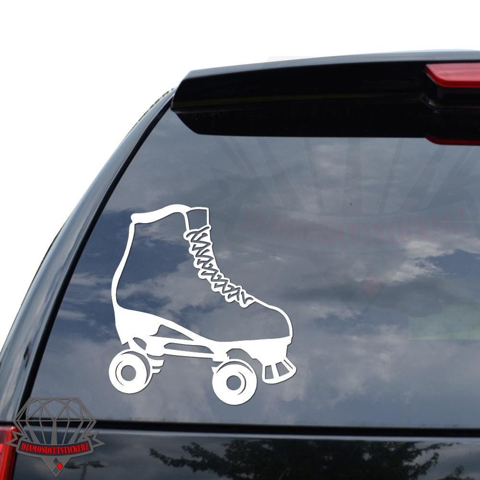 Roller Skates Derby Shoes Wheels Sticker Decal for Car Truck Motorcycle ...
