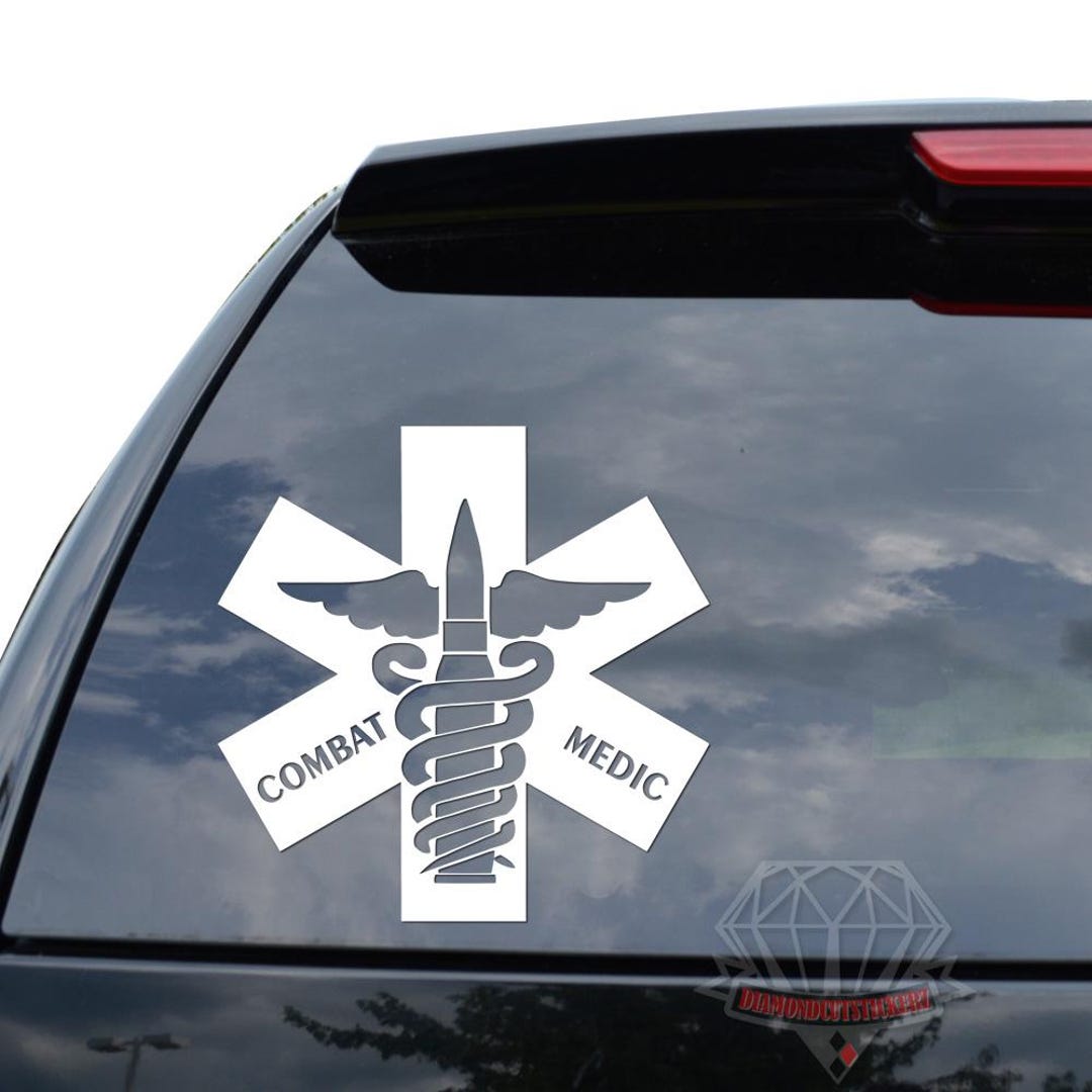 Combat Medic Star of Life Medical Army Military Sticker Decal for Car ...