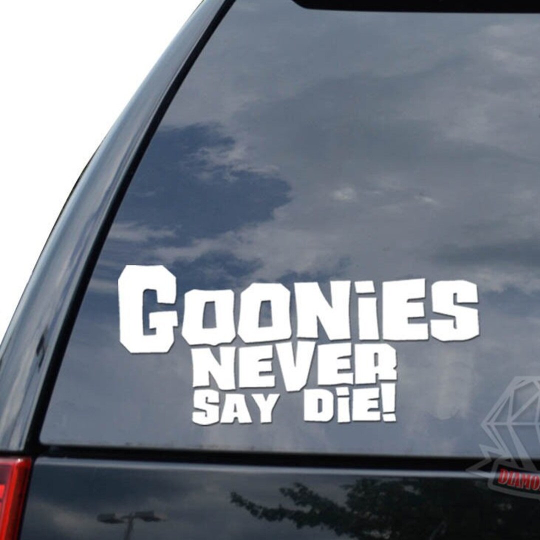 Goonies Never Say Die Adventure Seeker Treasure Sticker Decal for Car ...
