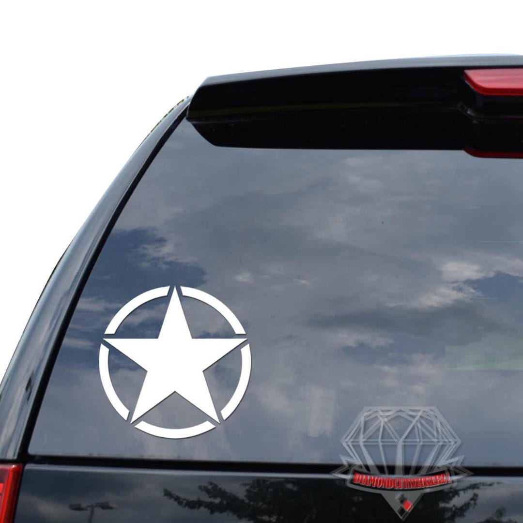 Army Star Military Style 1 Sticker Decal for Car Truck Motorcycle ...