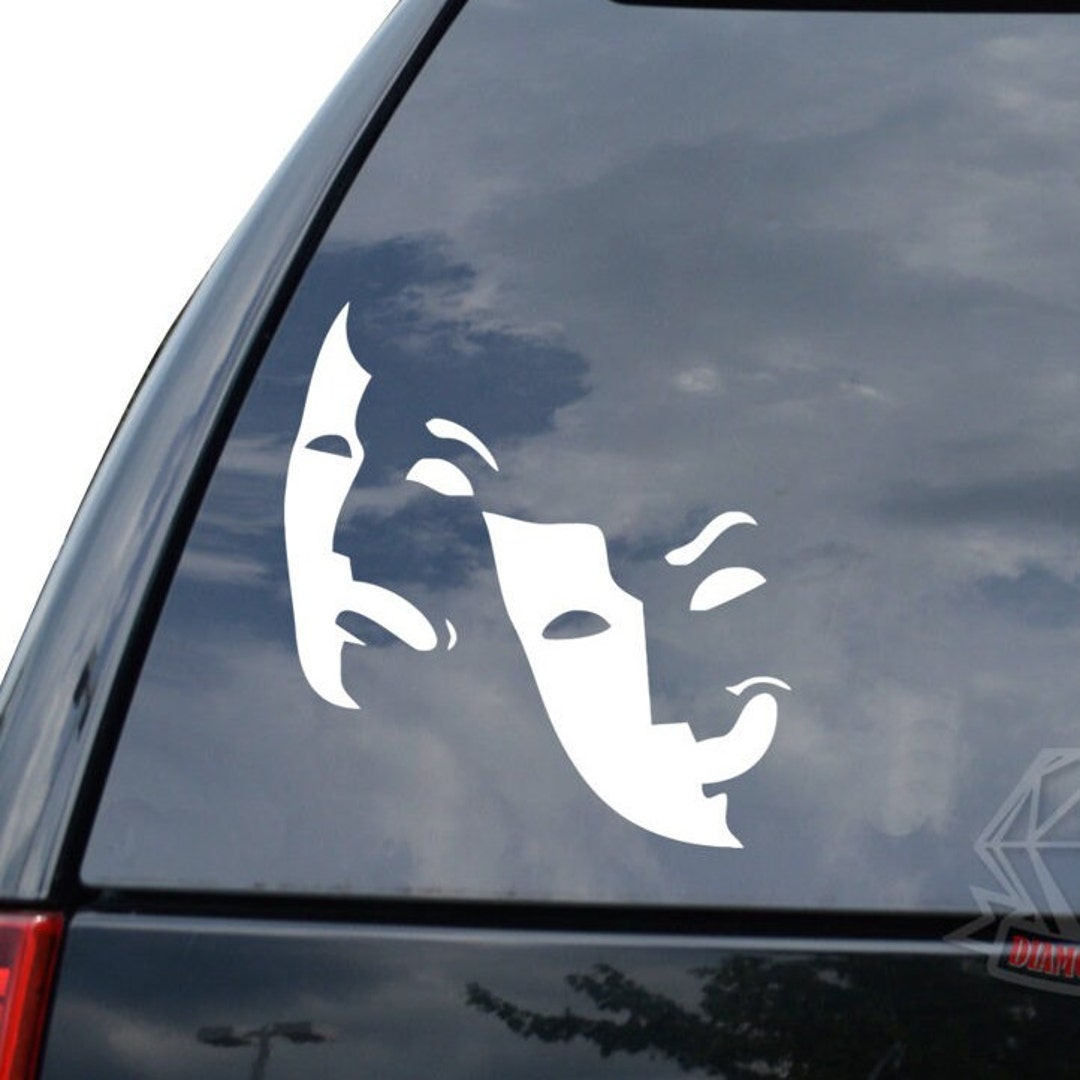 Drama Mask Theater Theatre Comedy Tragedy Sticker Decal for Car Truck ...