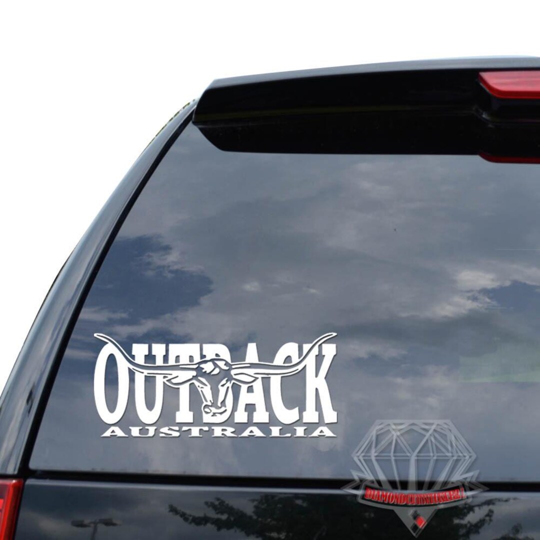 Outback Australia Longhorn Cattle Cow Ranch Rancher Sticker Decal for ...