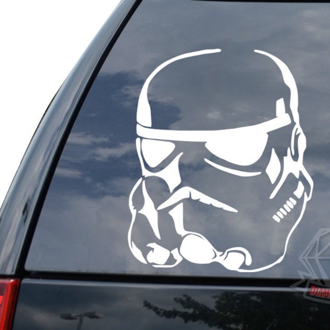 Stormtrooper Mask Helmet Imperial Soldier Troop Sticker Decal for Car ...