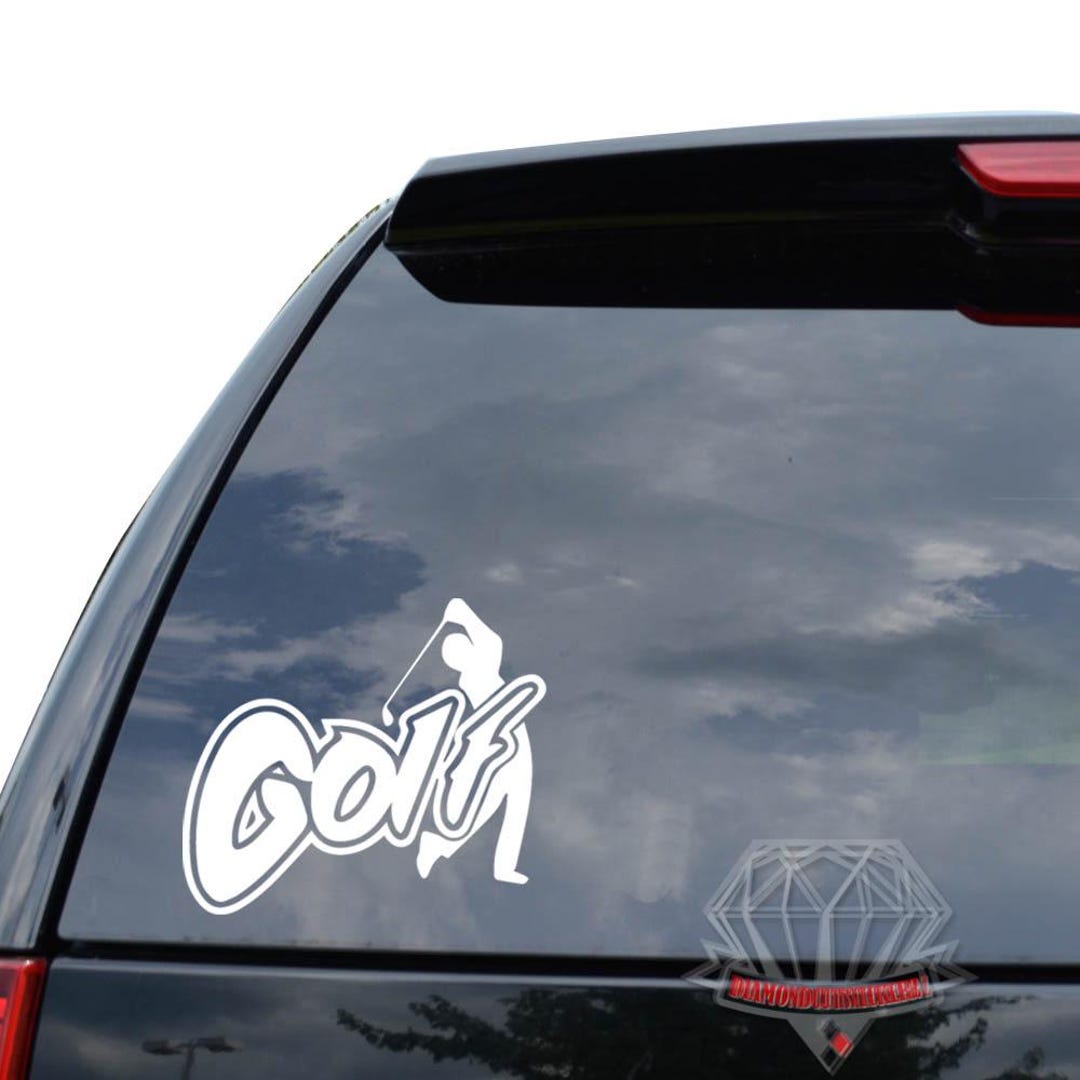 Golf Golfer Golfing Sport Sticker Decal for Car Truck Motorcycle Window ...