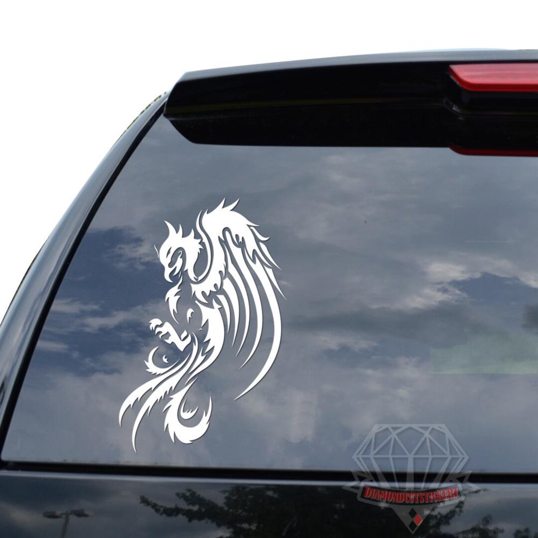 Tribal Art Phoenix Fire Bird Greek Mythology Style 2 Sticker Decal for ...
