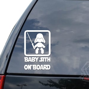 Baby Sith on Board Light Saber Darth Vader Sticker Decal for Car Truck ...