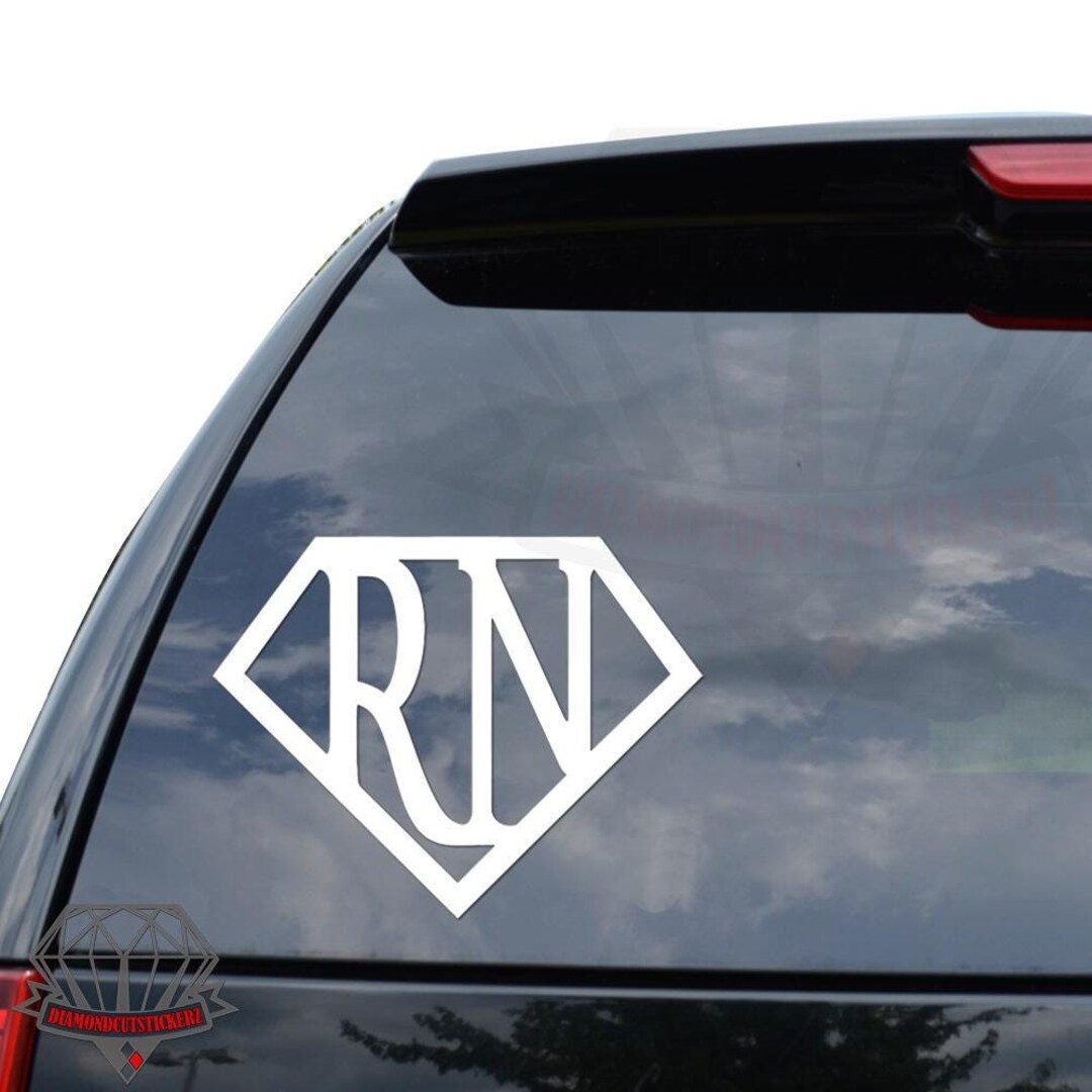 Nursing Super RN Nurse Stethoscope Medical Hospital Sticker Decal for ...