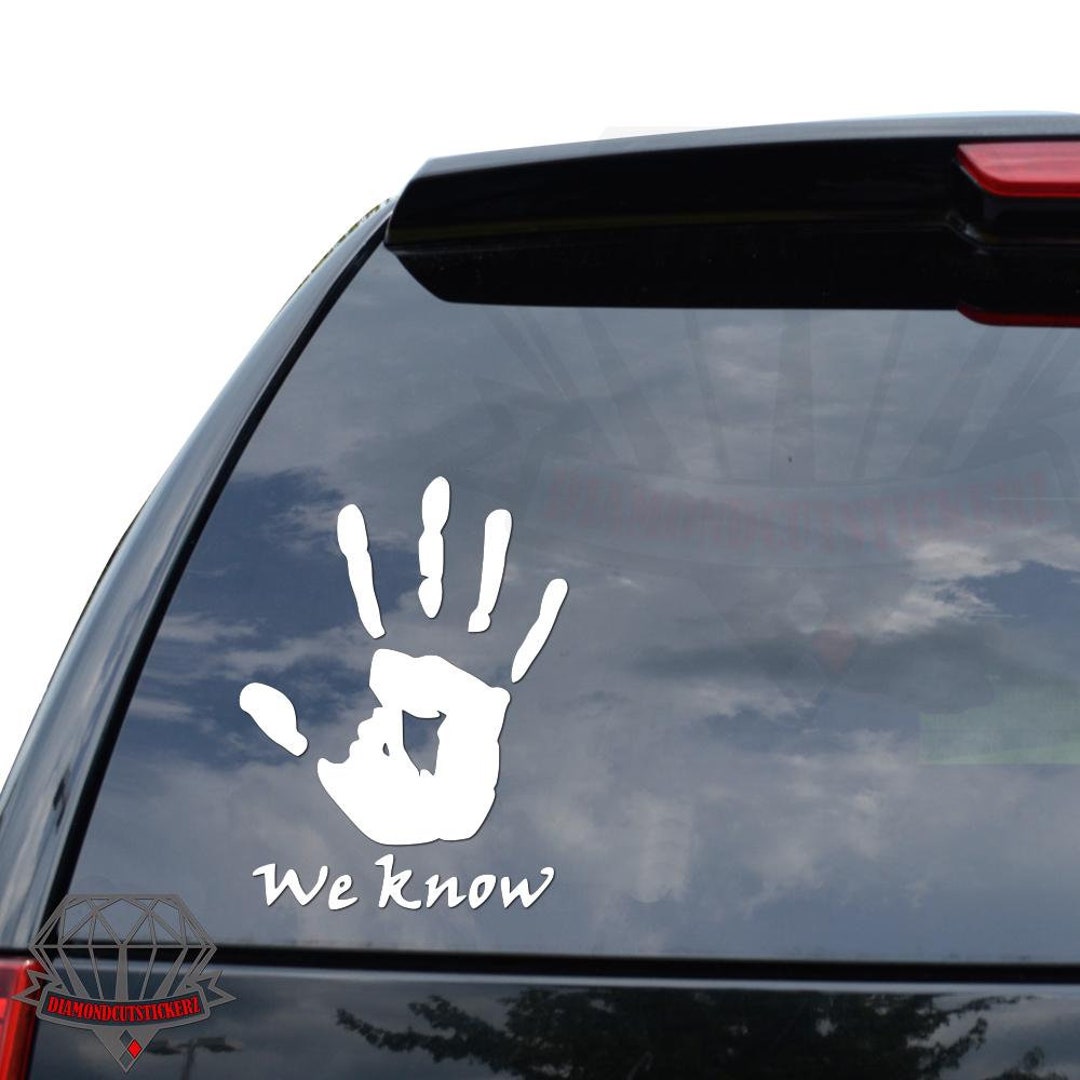 We Know Gaming Game Handprint Dragon Sticker Decal for Car Truck ...