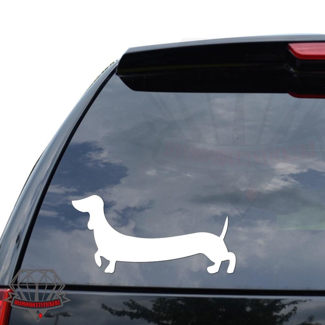 Funny Dachshund Wiener Dog Pet Sticker Decal for Car Truck Motorcycle ...