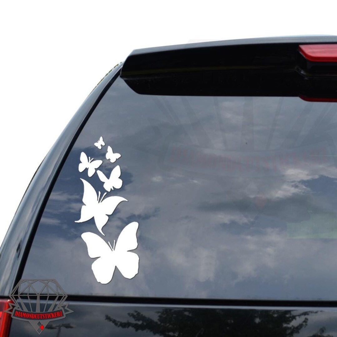 Flying Flutter of Butterflies Butterfly Insect Sticker Decal for Car ...