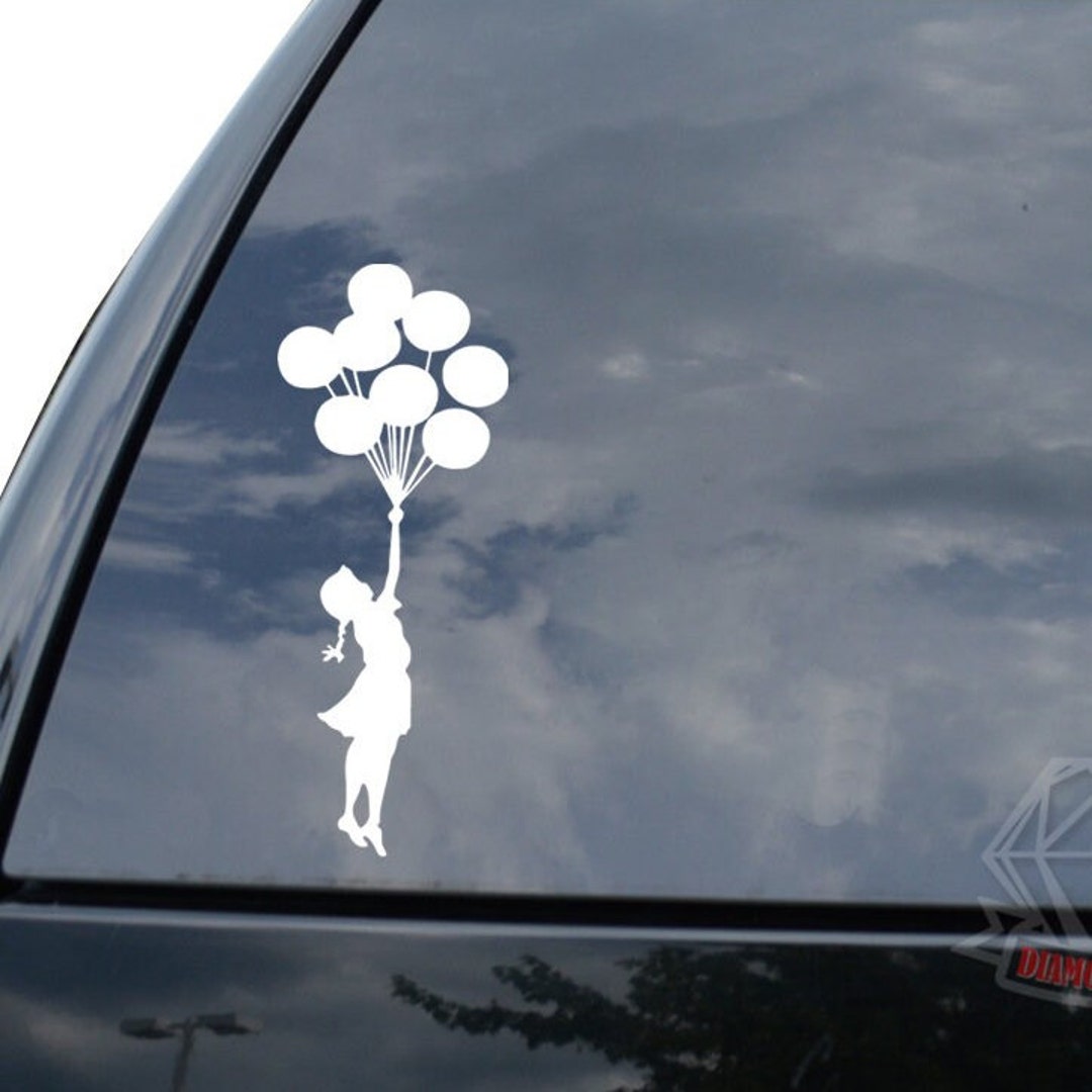 Girl Balloons Flying Banksy Graffiti Sticker Decal for Car Truck ...