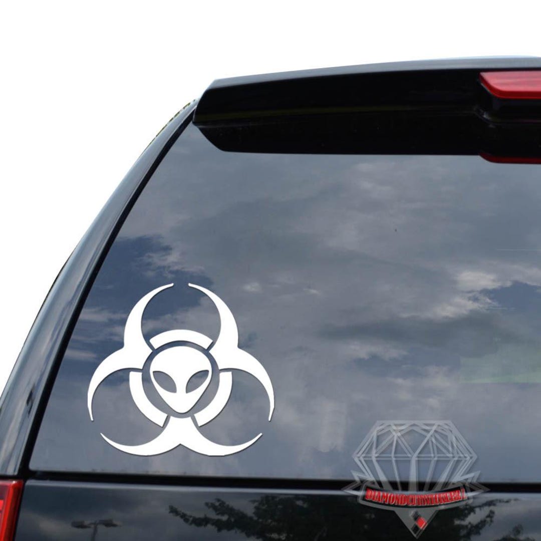 Biohazard Alien Warning Danger Sticker Decal for Car Truck Motorcycle ...