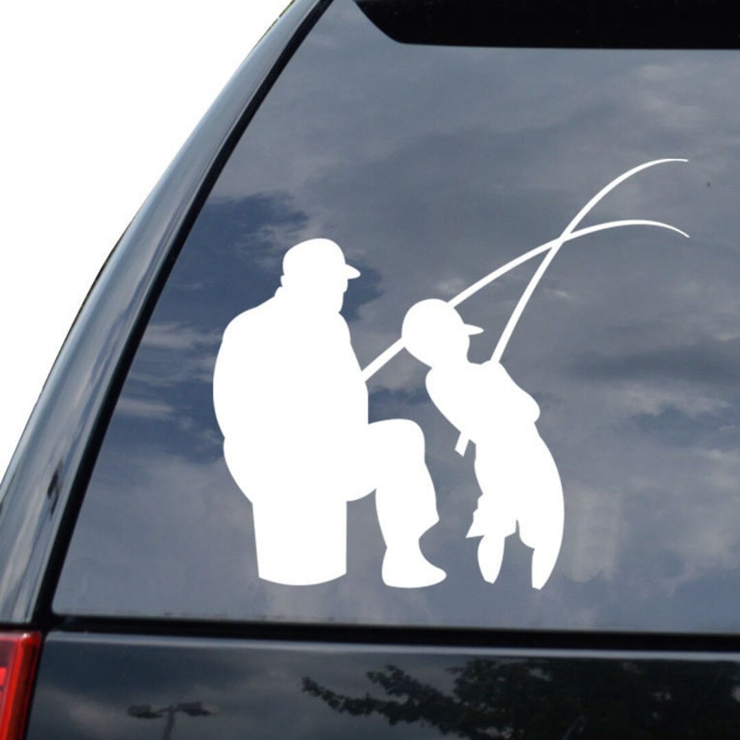 Father Son Fishing Best Buds Pole Rod Fish Reel Sticker Decal for Car ...
