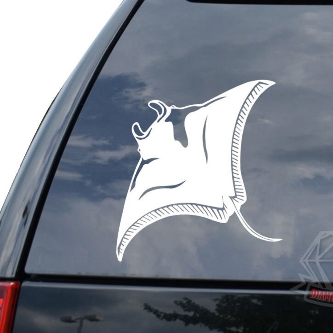 Manta Ray Fish Stingray Ocean Sea Sticker Decal for Car Truck ...
