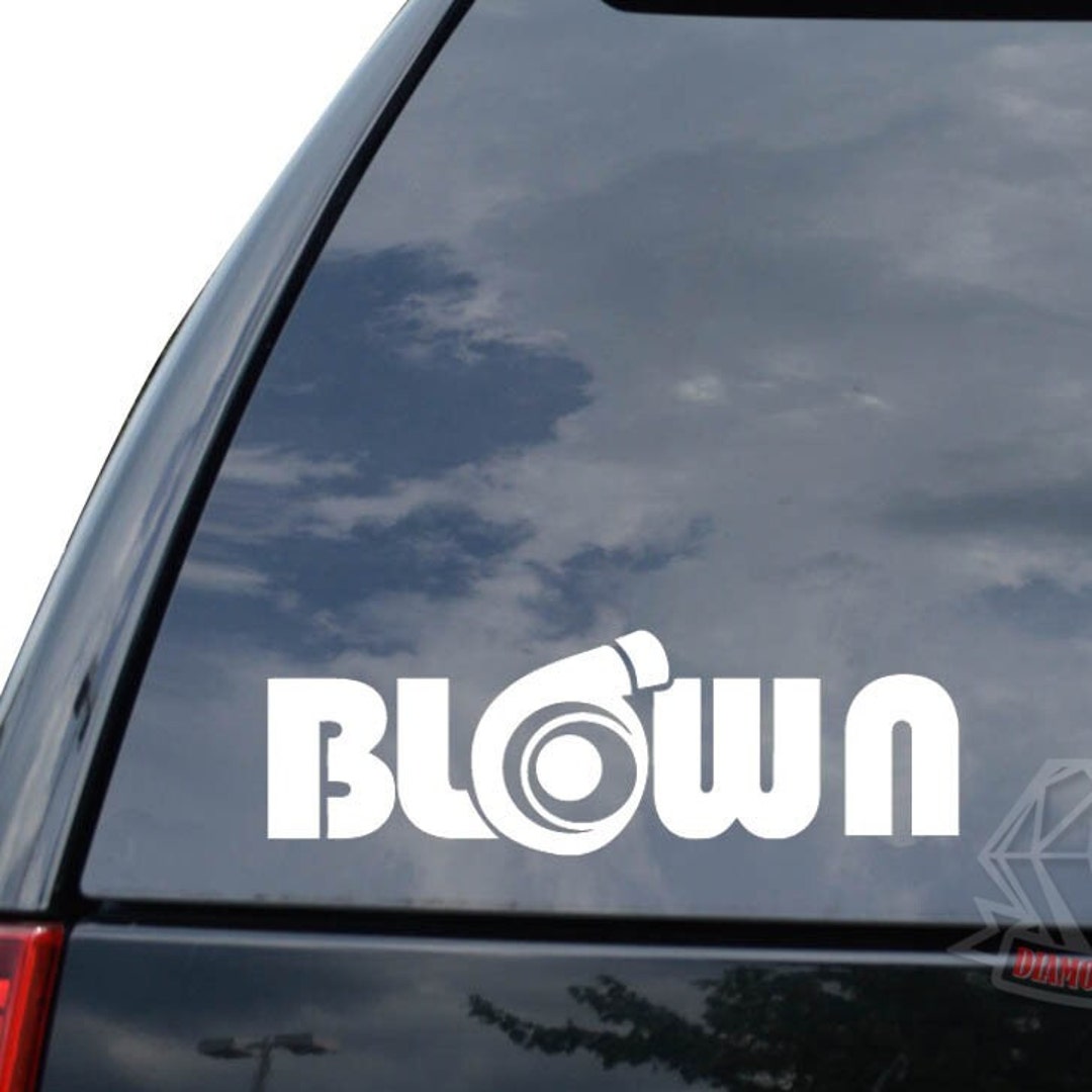 Blown Turbo Engine JDM Japanese Motorsports Racing Sticker Decal for ...