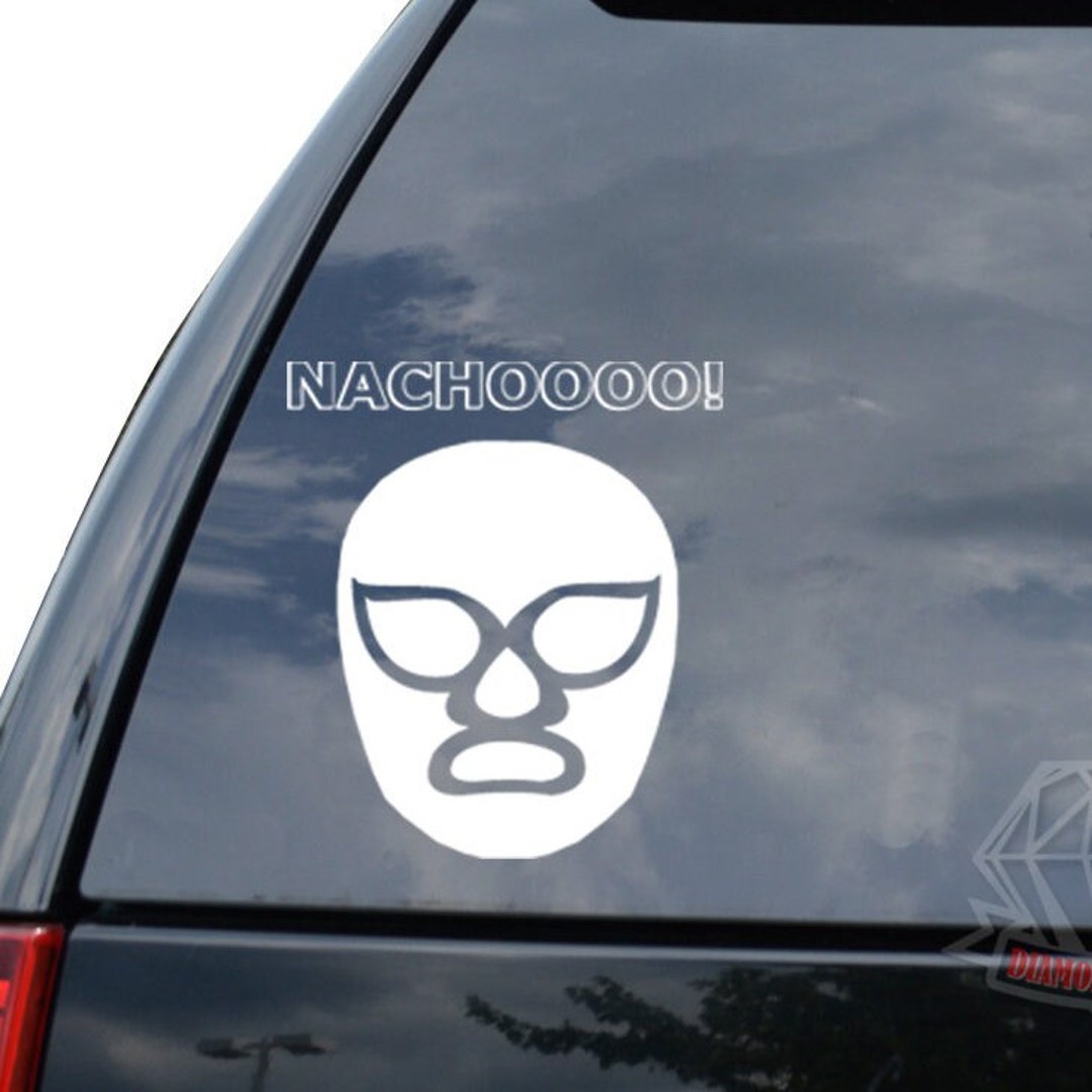 Nacho Luchador Lucha Libre Mexican Wrestling Wrestler Sticker Decal for ...