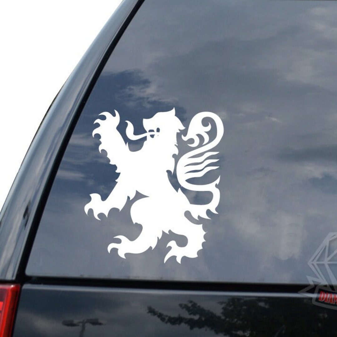 Heraldry Lion Crest Emblem Shield Sticker Decal for Car Truck ...