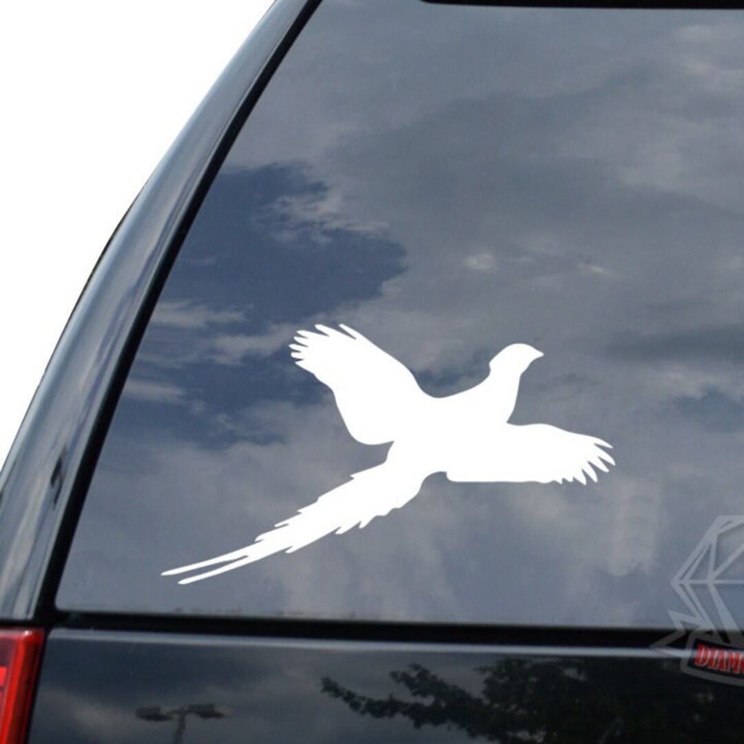 Pheasant Bird Flying Hunting Hunter Shotgun Sticker Decal for Car Truck ...