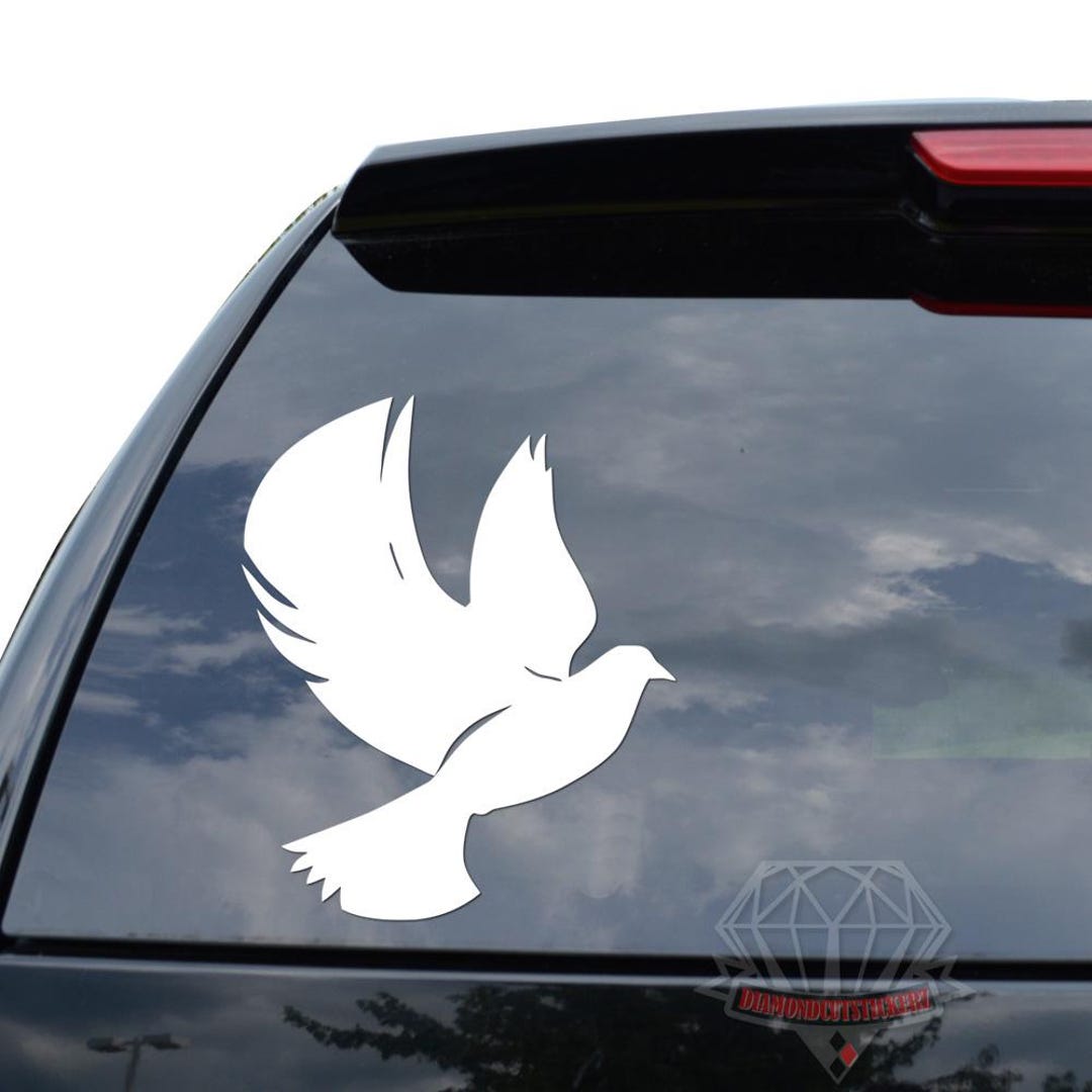 Dove Bird Peace Sticker Decal for Car Truck Motorcycle Window Bumper ...