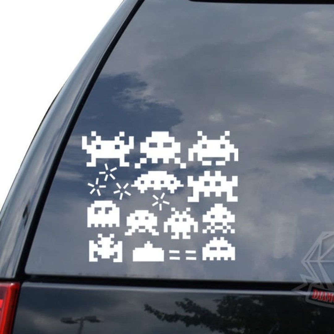 Space Invaders Aliens Video Game 80s Arcade Sticker Decal for Car Truck ...