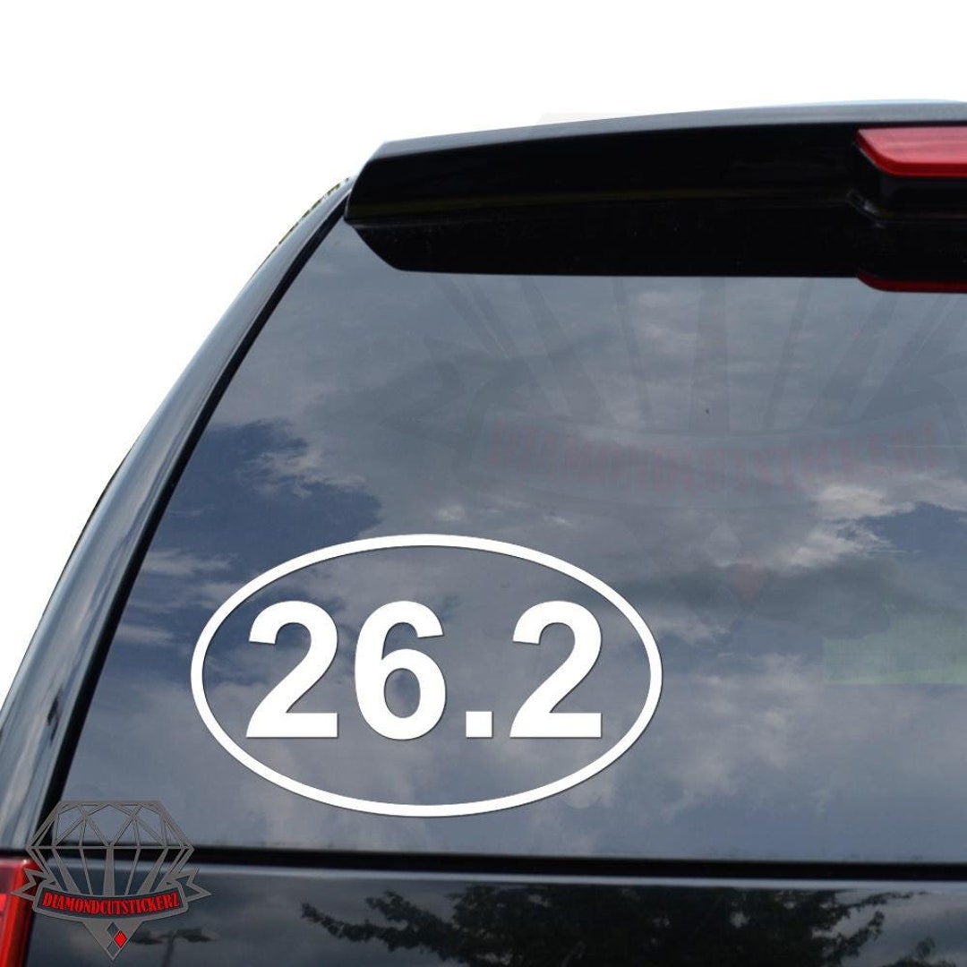26.2 Miles Marathon Runner Running Sticker Decal for Car Truck ...