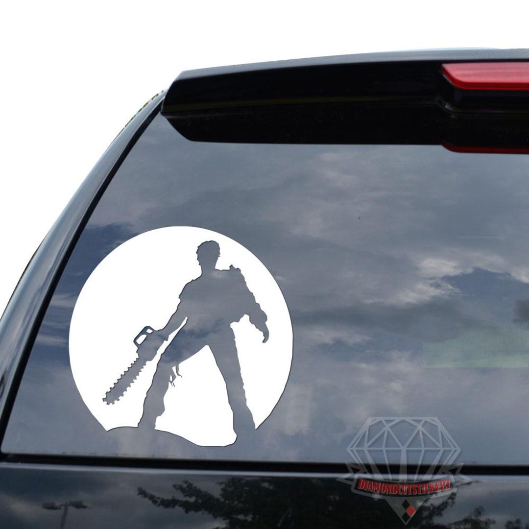 Ash Evil Dead Chainsaw Monster Zombie Horror Sticker Decal for Car ...
