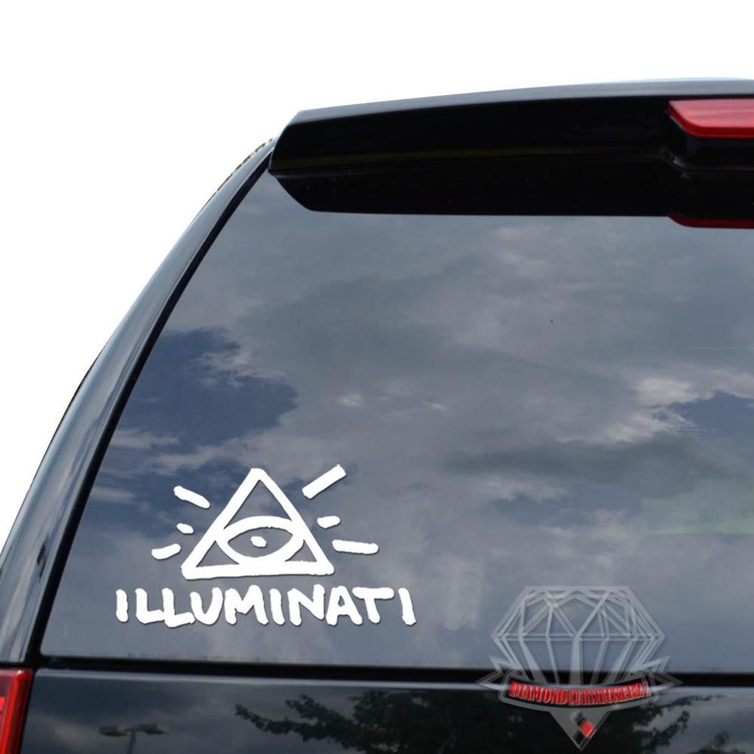 Illuminati Secret Society All Knowing Eye Pyramid Sticker Decal for Car ...