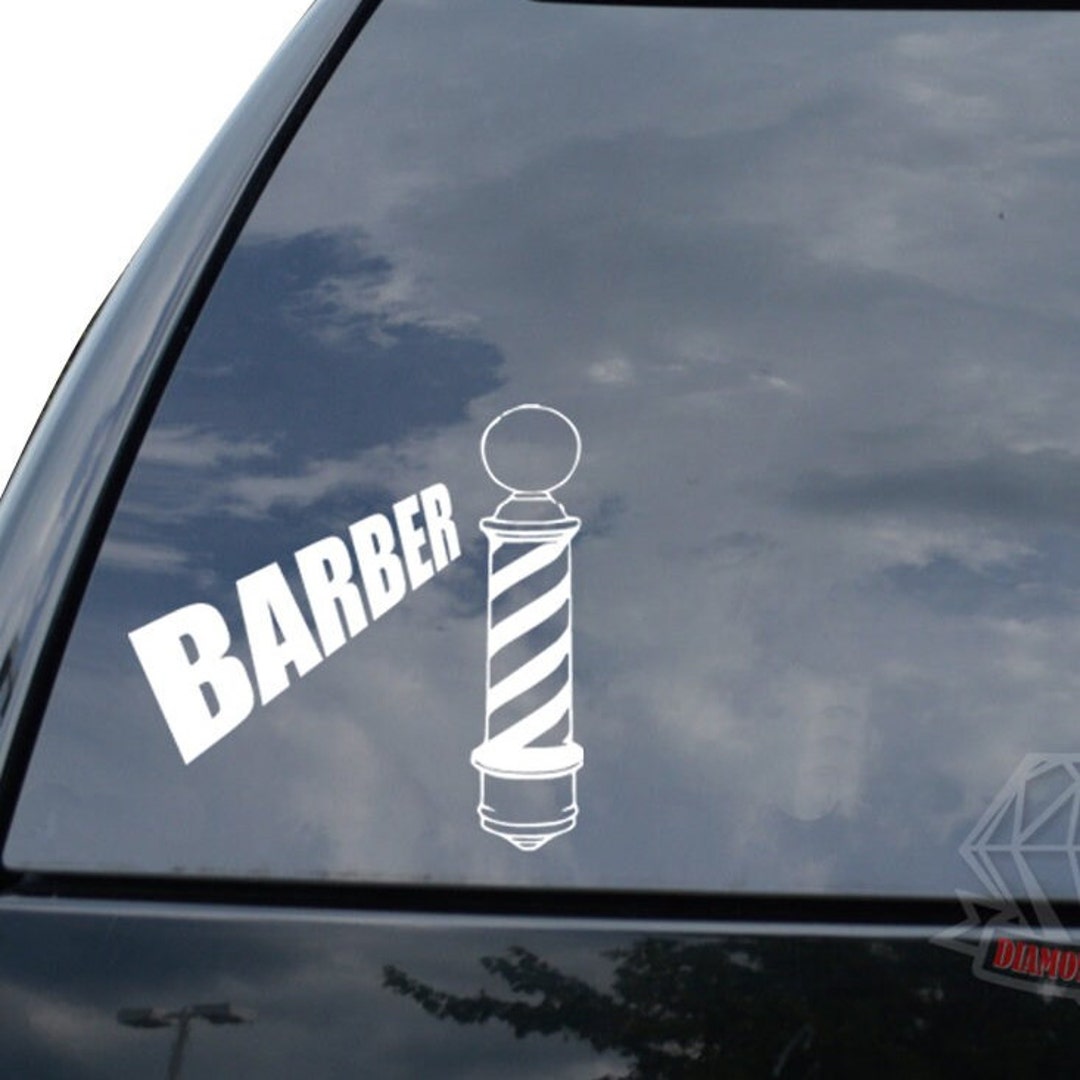 Barber Shop Haircut Sticker Decal for Car Truck Motorcycle Window ...
