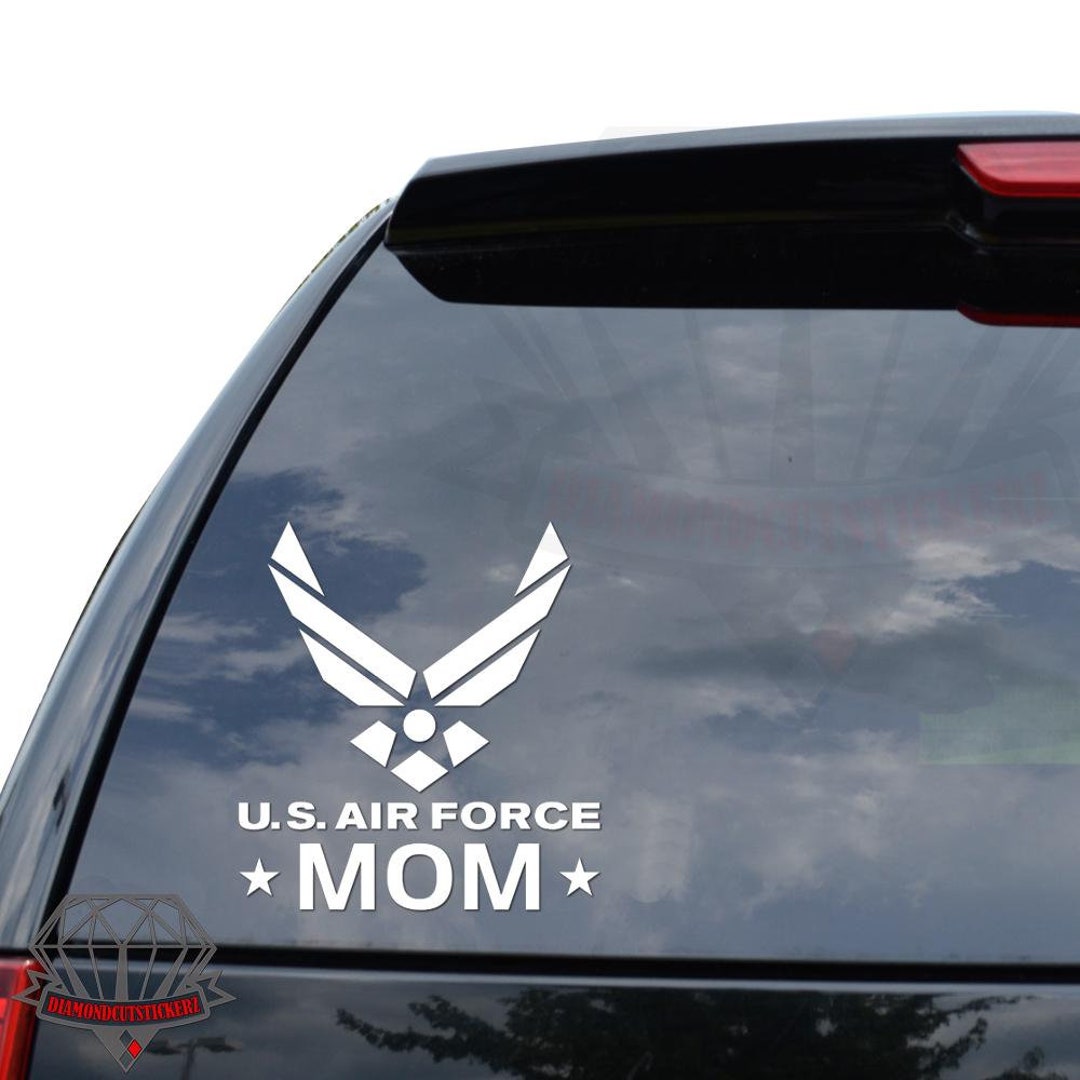 US Air Force Mom Jet Fighter Military Sticker Decal for Car Truck ...