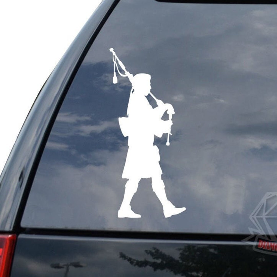 Bagpipe Scottish Piper Music Sticker Decal for Car Truck Motorcycle ...