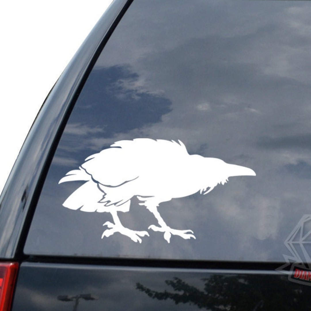 Raven Bird Crow Animal Sticker Decal for Car Truck Motorcycle Window ...