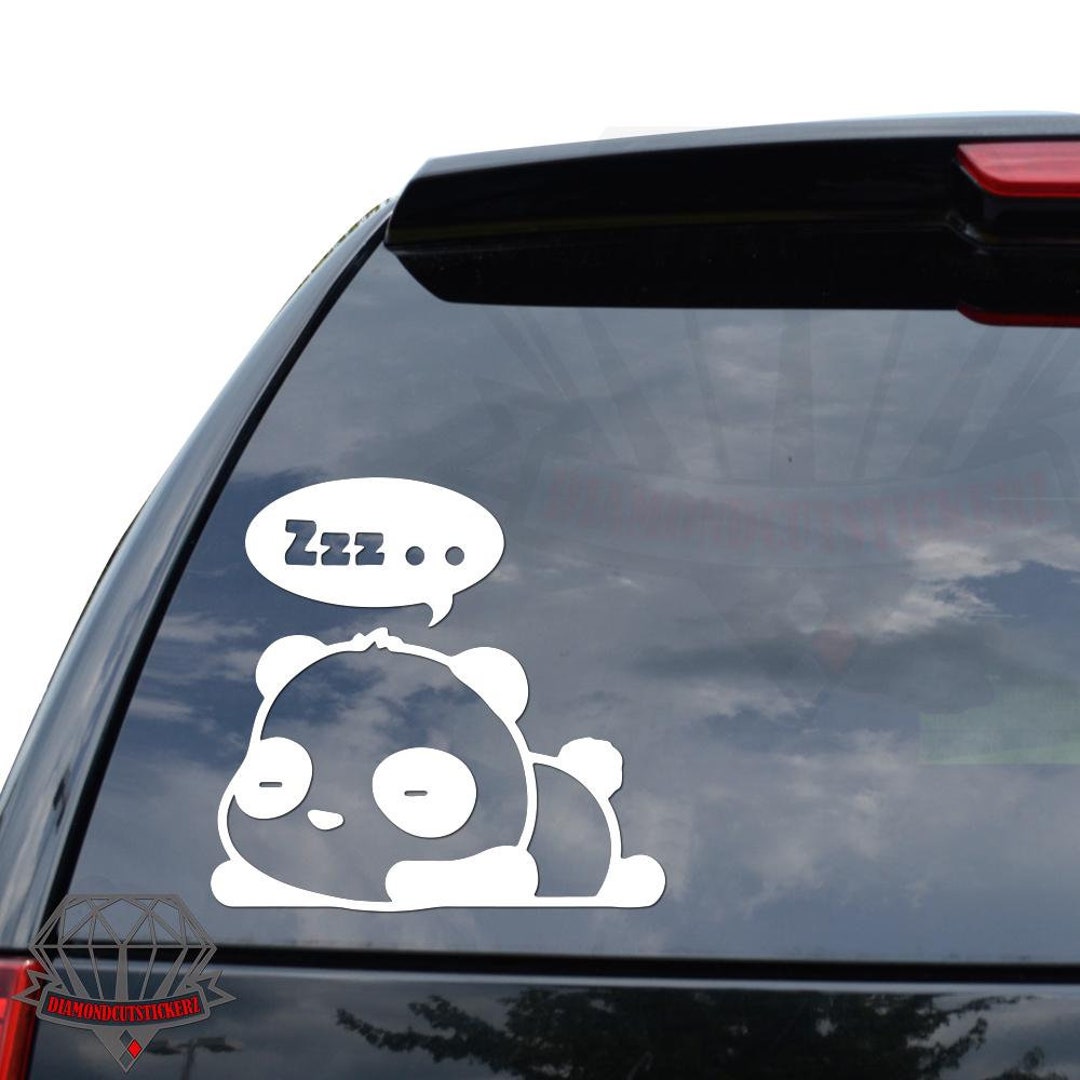 Cute Sleeping Panda JDM Racing Motorsports Sticker Decal for Car Truck ...