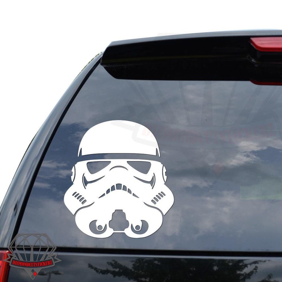 Stormtrooper Mask Helmet Soldier Troop Sticker Decal for Car Truck ...