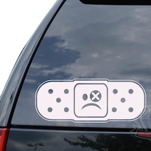 Band-aid Ouch Dent Smiley JDM Japanese Motorsports Racing Sticker Decal ...