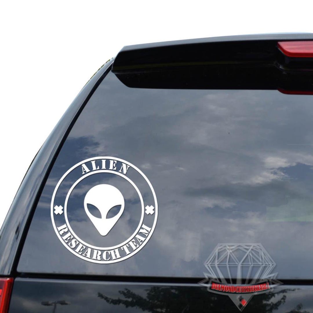 Alien Research Team UFO Spaceship Sticker Decal for Car Truck ...