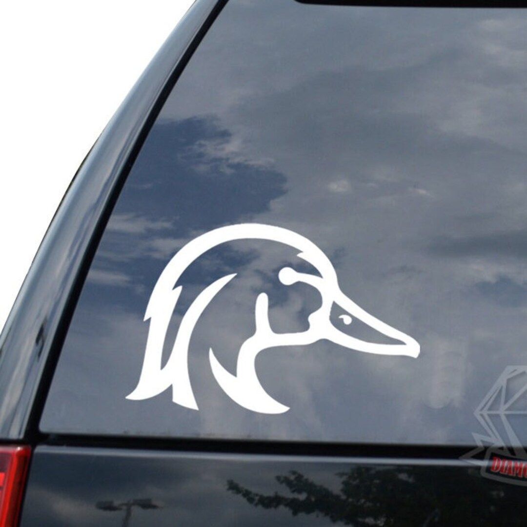 Mallard Duck Head Bird Hunting Sportsman Sticker Decal for Car Truck ...