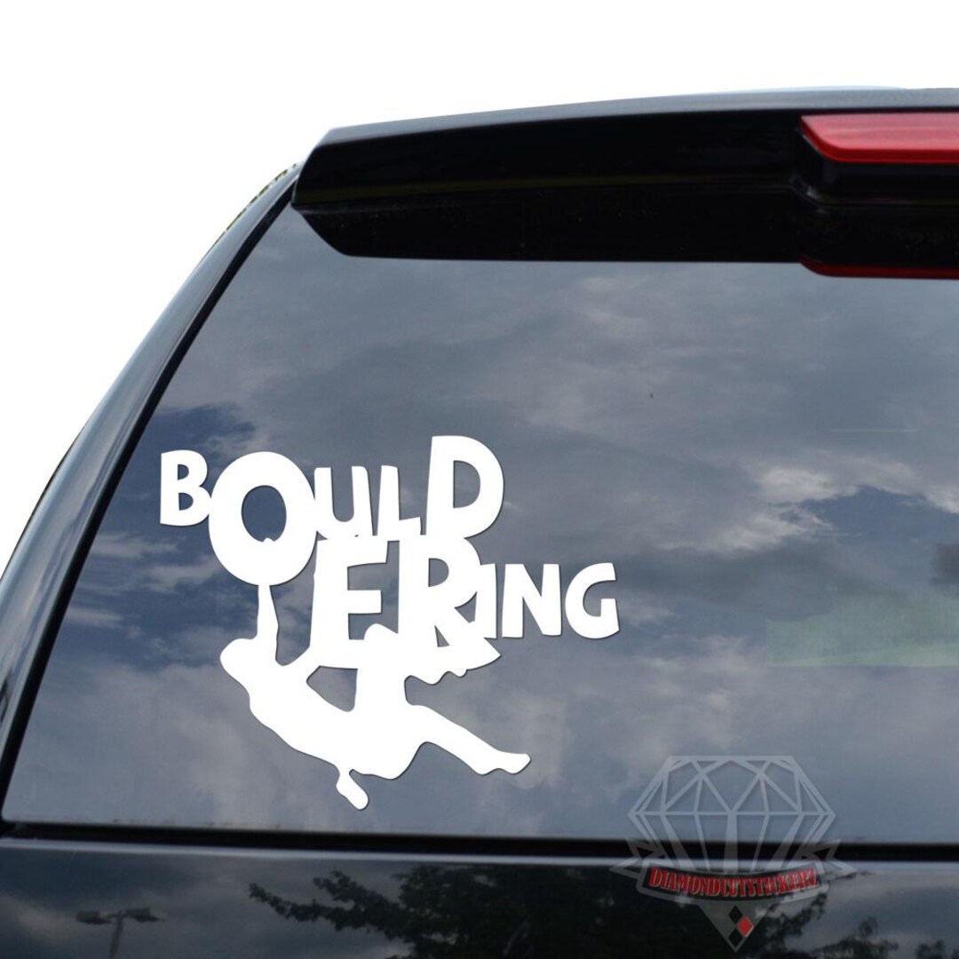 Bouldering Boulder Rock Climbing Climber Mountain Sticker Decal for Car ...