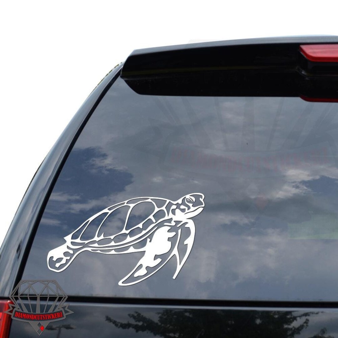 Sea Turtle Tortoise Ocean Wildlife Sticker Decal for Car Truck ...
