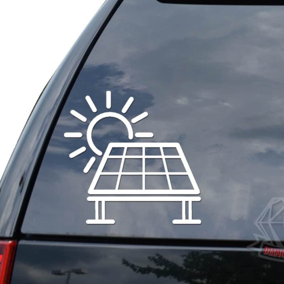 Solar Panel Energy Roof Sun Electricity Sticker Decal for Car Truck ...