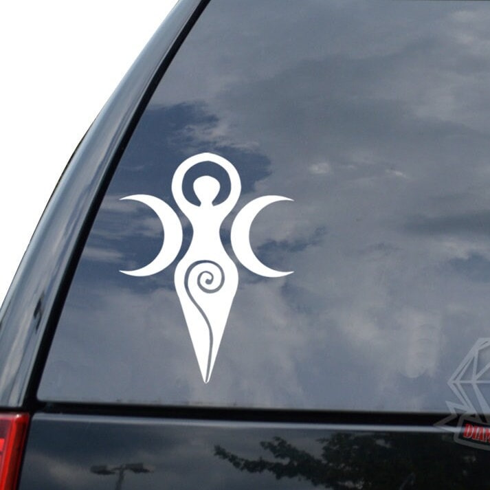 Goddess Wiccan Wicca Pagan Mother Symbol Sticker Decal for Car Truck ...
