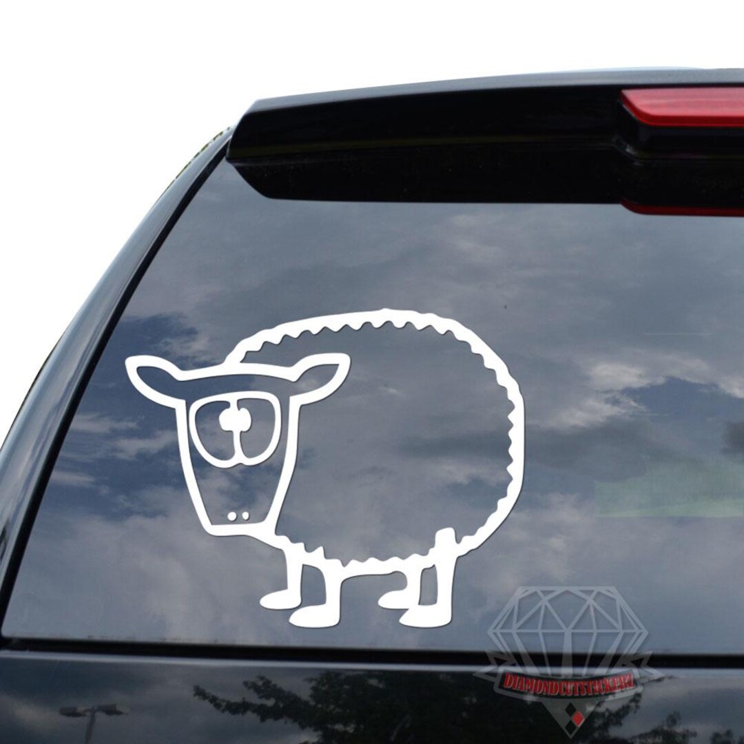 Little Sheep Wool Farm Farmer Ranch Sticker Decal for Car Truck ...