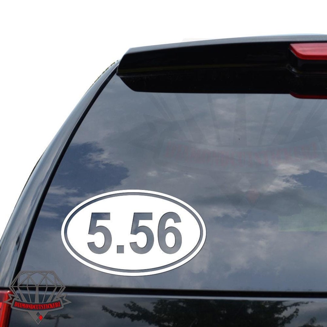 5.56 Ammo Bullet AR-15 Assault Rifle Sticker Decal for Car Truck ...