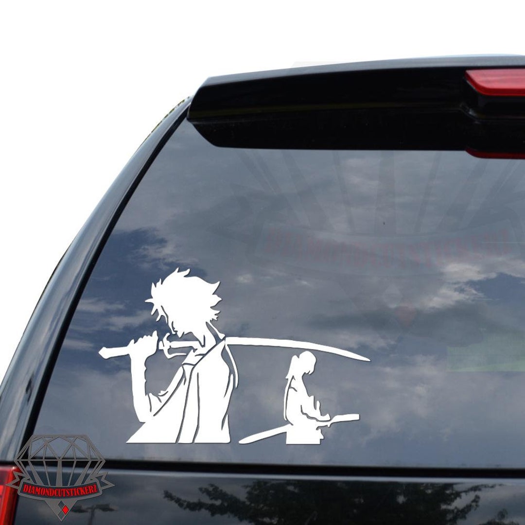Samurai Sword Ninja Anime Japanese Warrior Sticker Decal for Car Truck ...