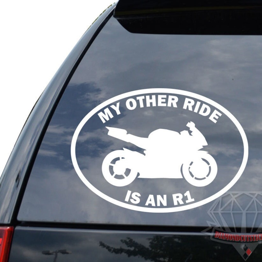 My Other Ride R1 Motorcycle Motorbike Street Bike Racing Sticker Decal ...
