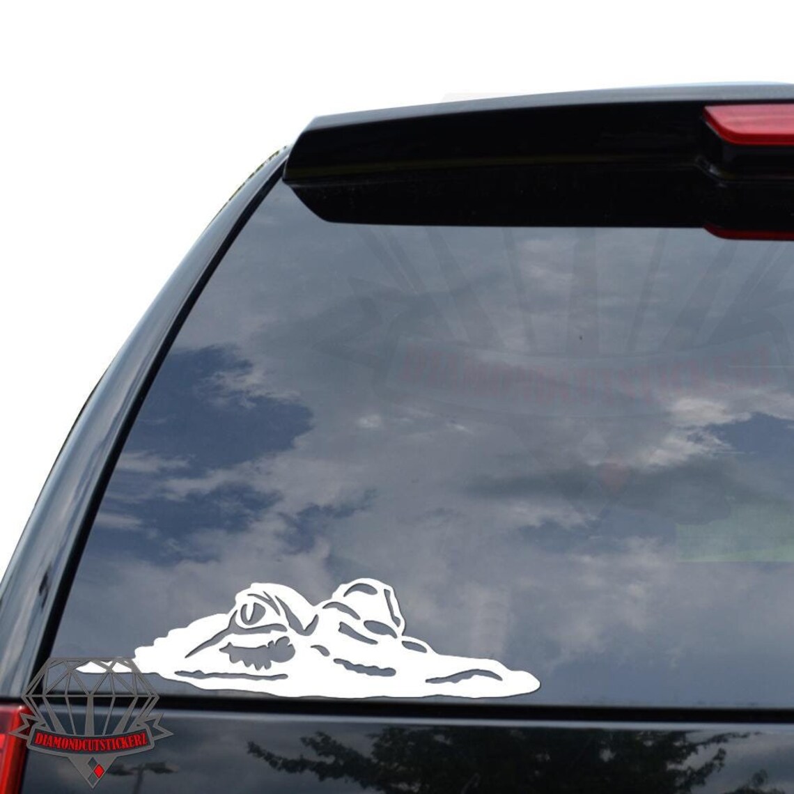 Alligator Crocodile Peeping Peeking Reptile Animal Sticker Decal for ...