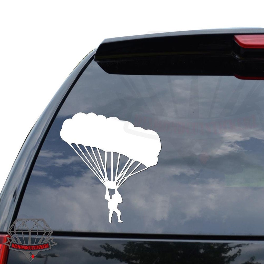 Parachute Parachuting Skydiving Skydiver Plane Pilot Sticker Decal for ...